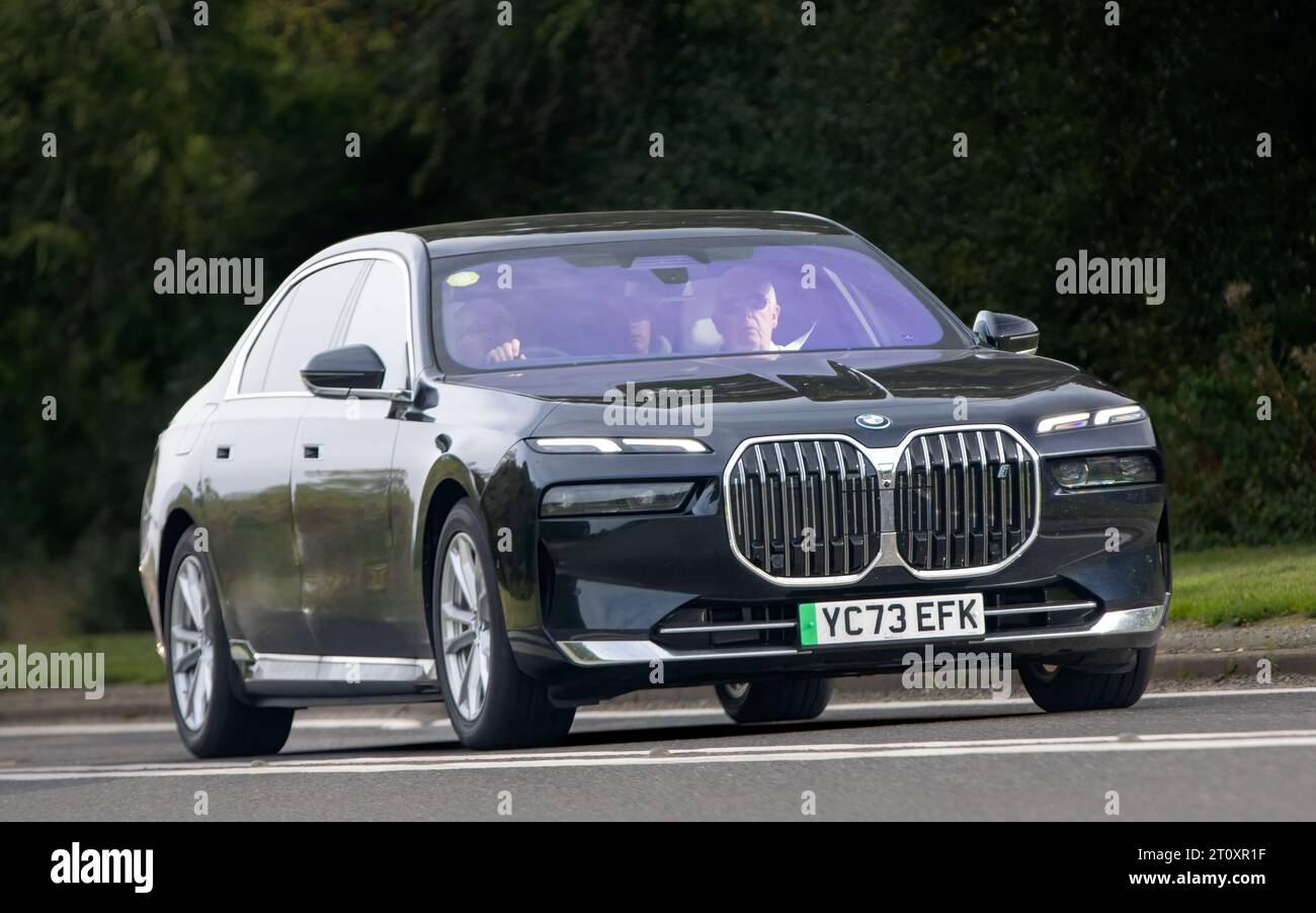 Bicester,Oxon.,UK - Oct 8th 2023: 2023 BMW I7 EDRIVE50 EXCELLENCE ...