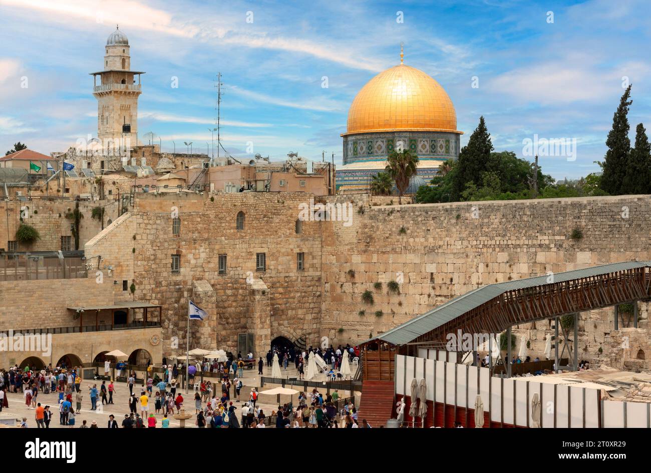 The Temple Mount - Western Wall and the Golden Dome of the Rock in ...
