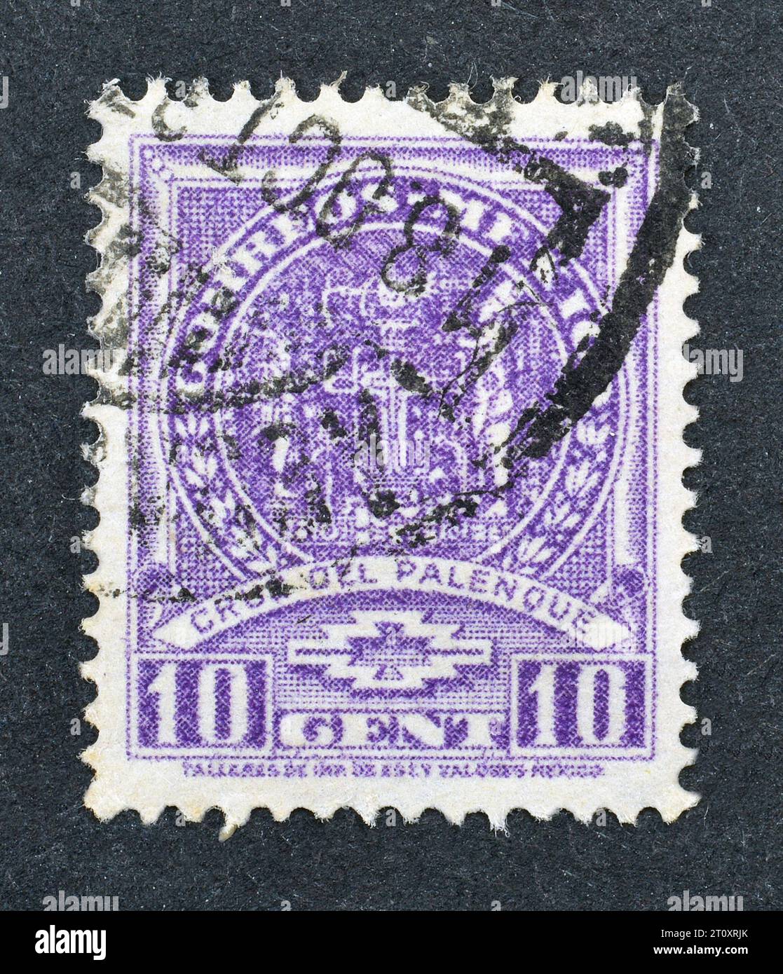 Cancelled postage stamp printed by Mexico, that shows Cross from ...