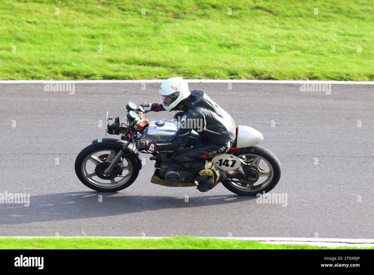 Vintage motorbike racing Stock Photo - Alamy