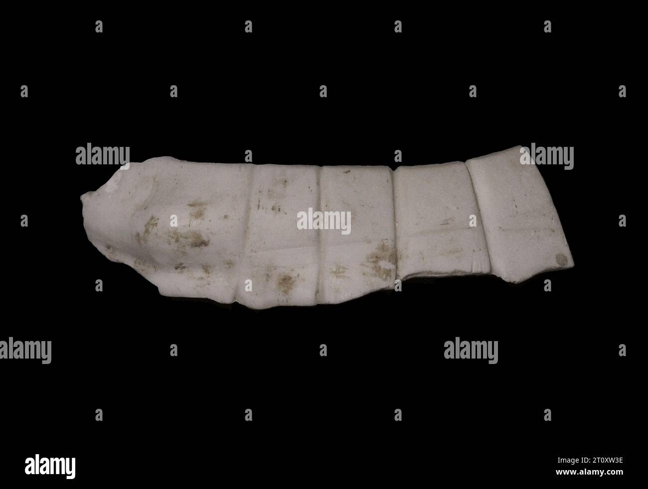 Prehistory. Temple Period (4000 to 2500 BC). Malta. Engraved bone with ...