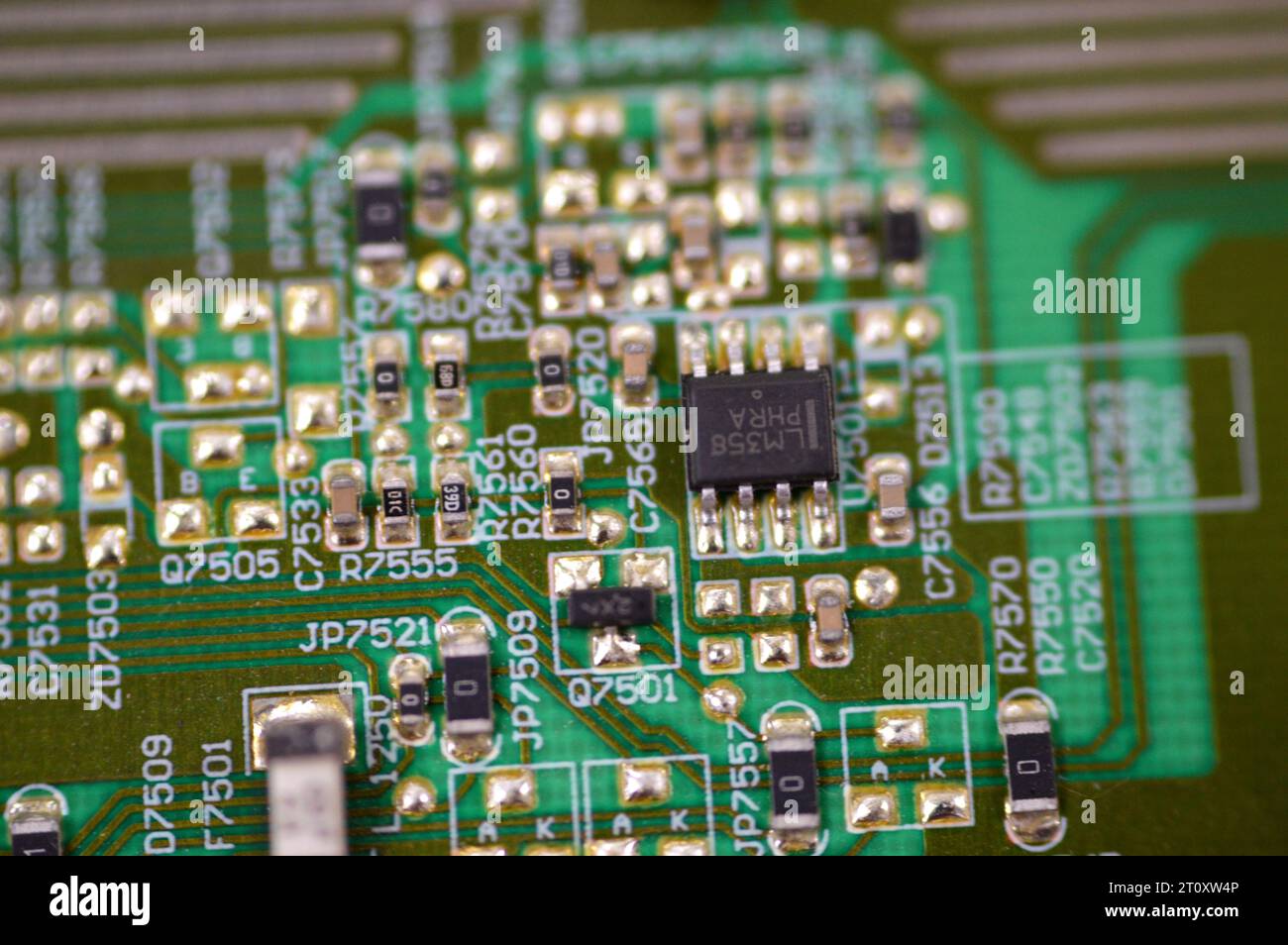 Cairo, Egypt, October 3 2023: interior of LCD TV Television main board ...