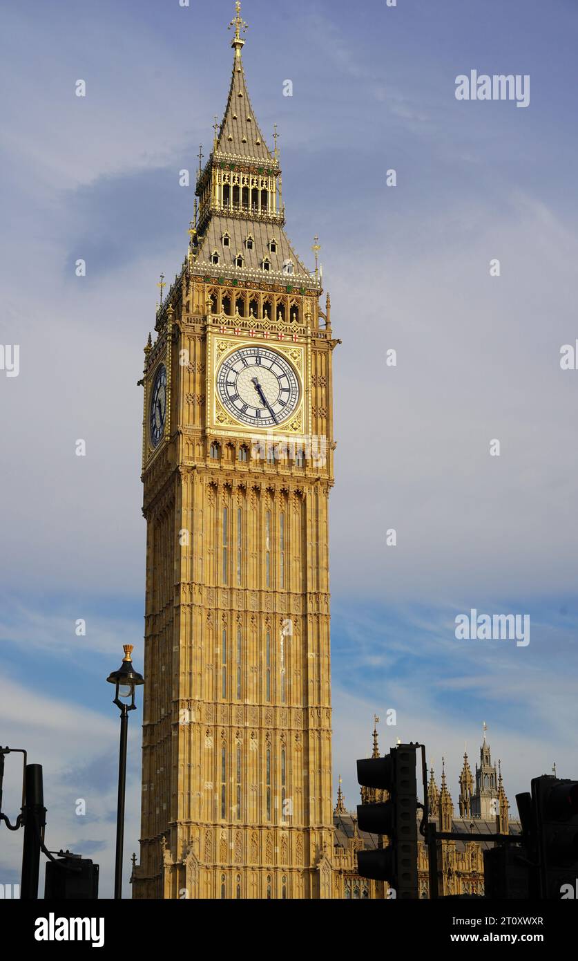 Elizabeth Tower, also known as the Big Ben tower in the Houses of ...