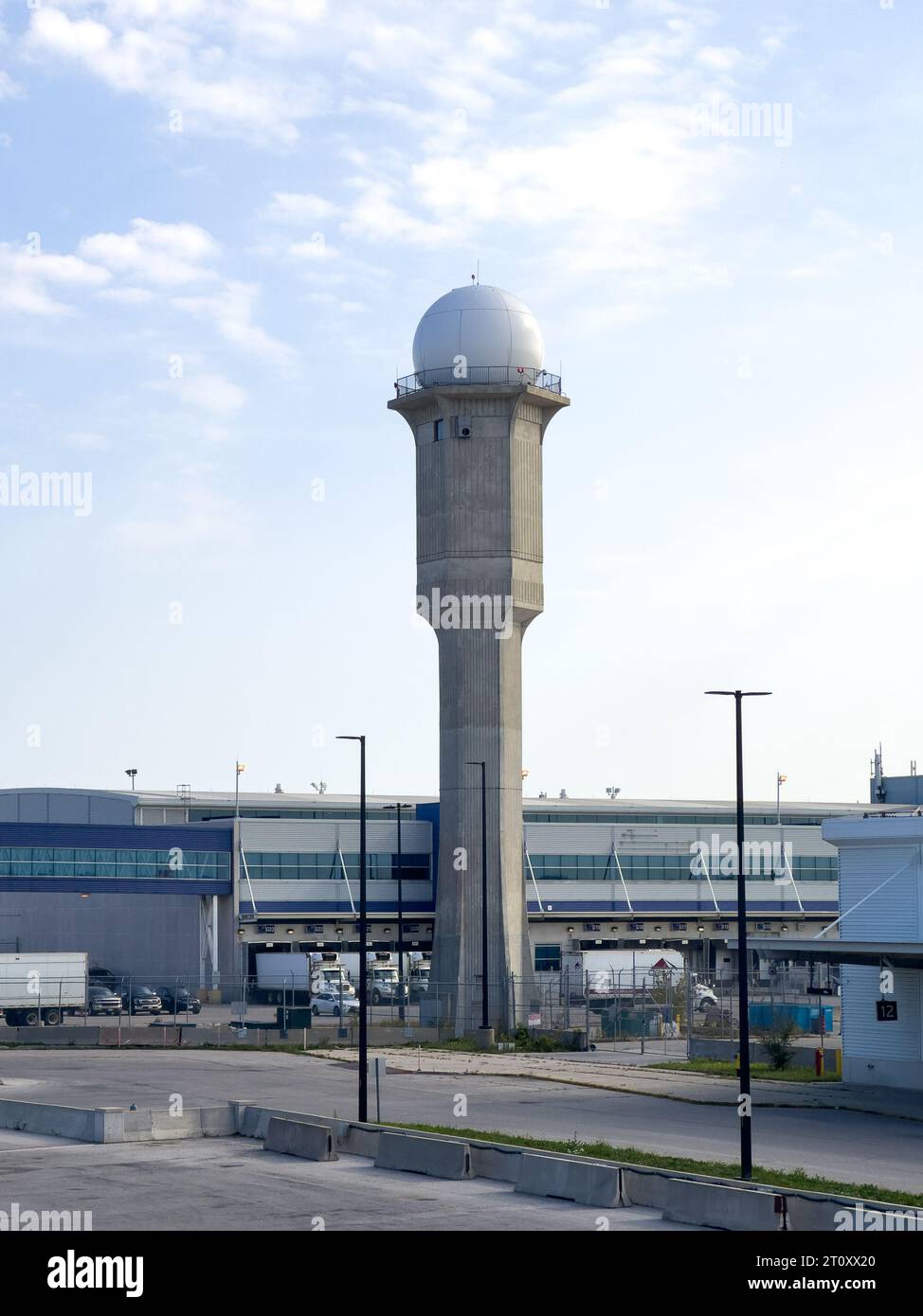 Communication tower in Pearson International Airport in Toronto, Canada ...