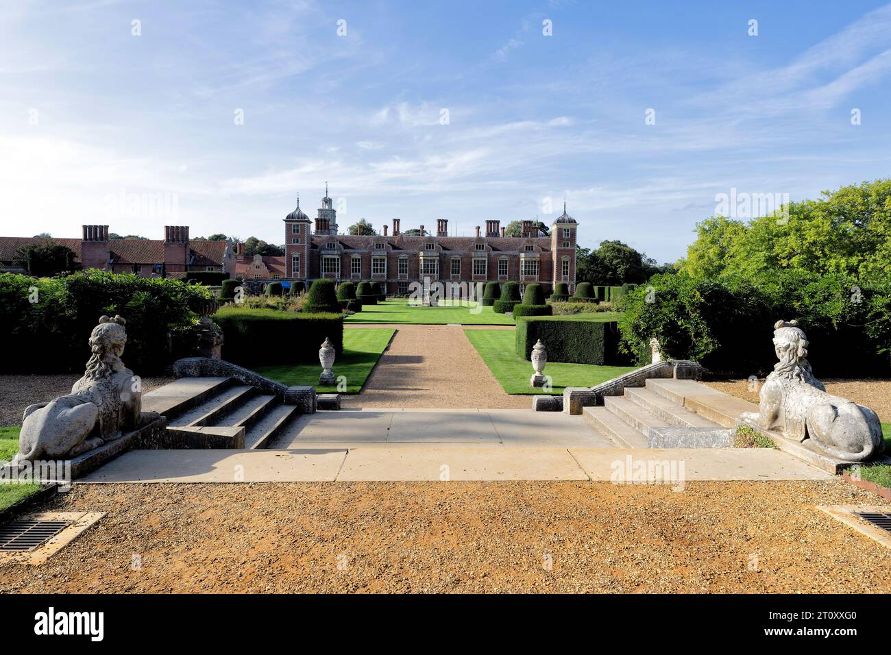 The gardens of blickling hall Stock Photo - Alamy