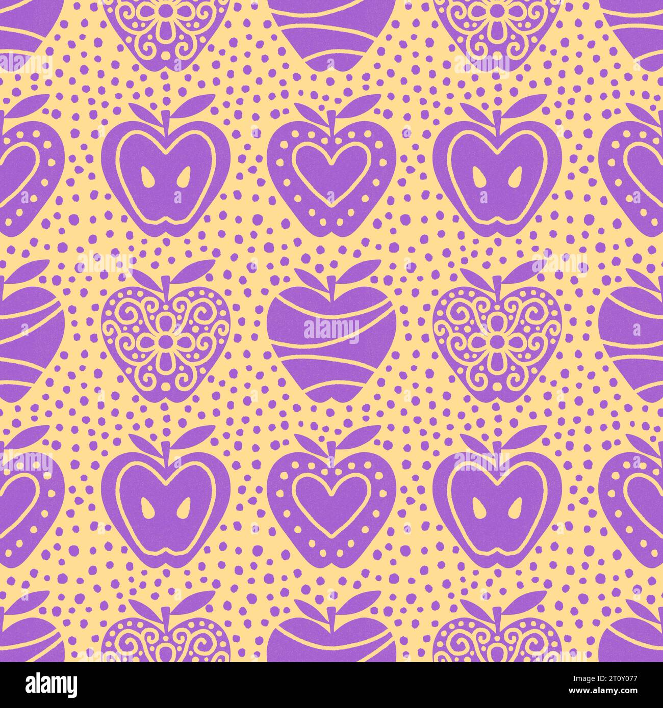 Cartoon fruit seamless lithography apples pattern for wrapping paper ...