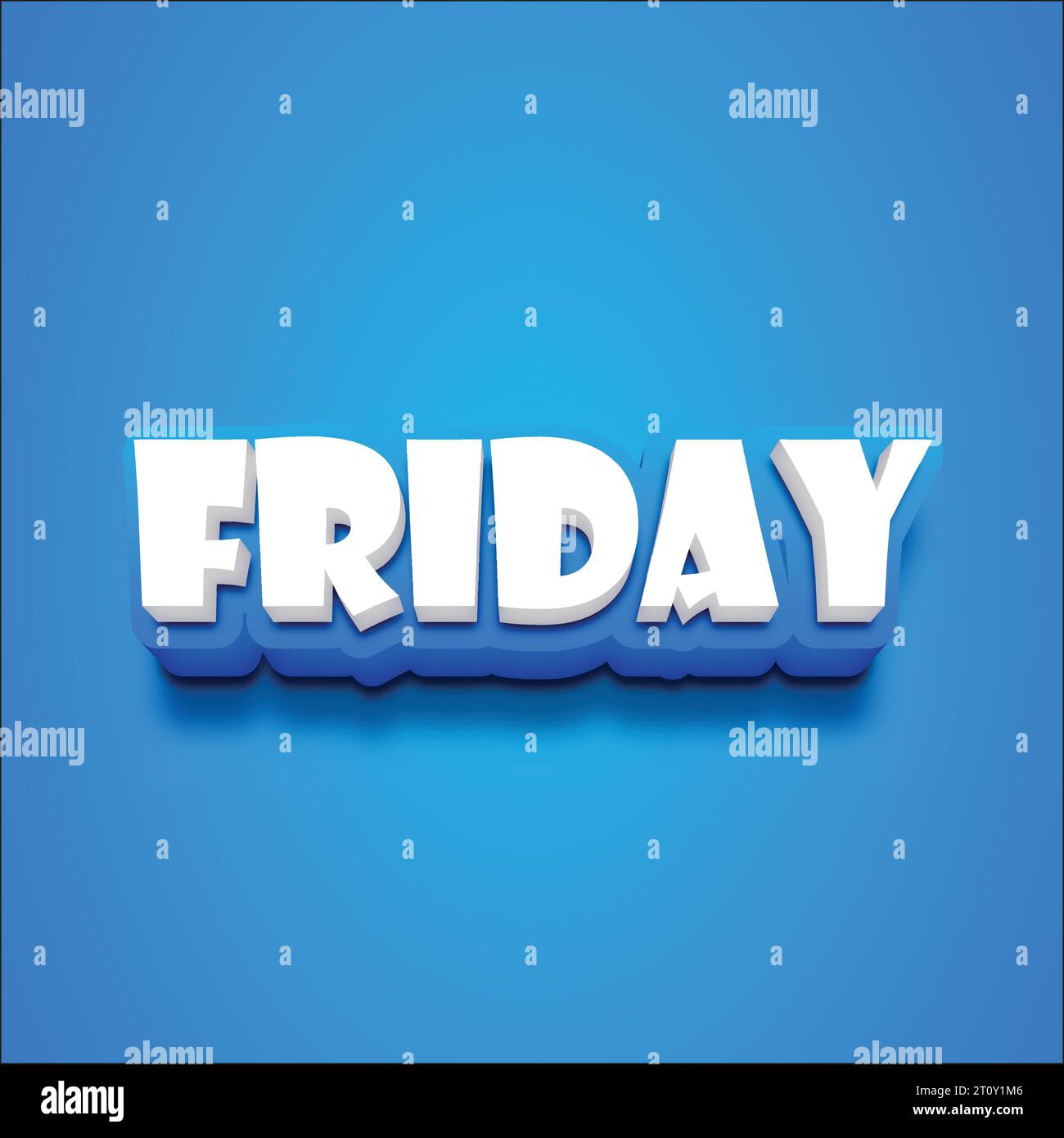 Vector 3D friday text on a blue blackground Stock Vector Image & Art ...