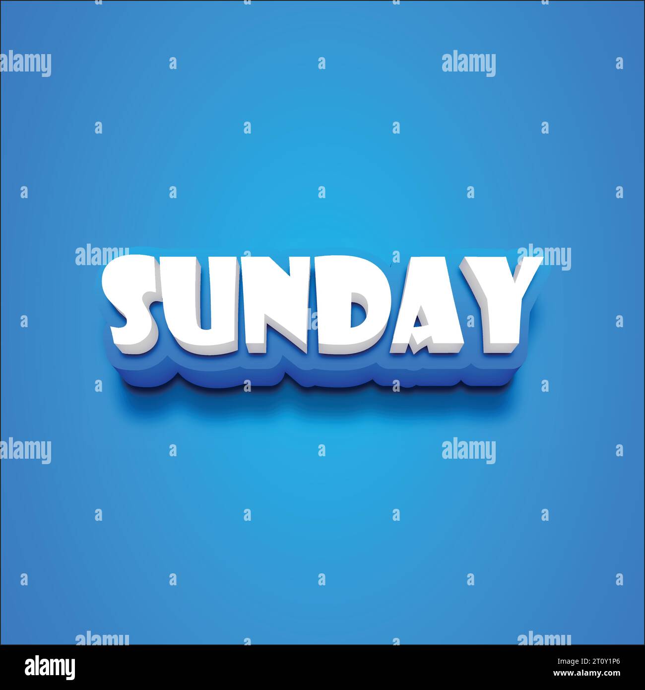 Sunday vector vectors hi-res stock photography and images - Alamy