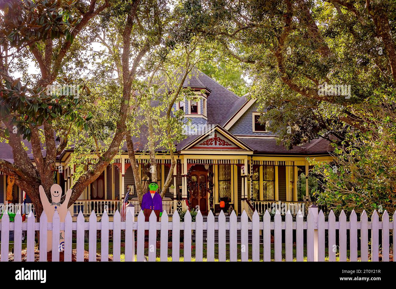 The Alfred F. Dantzler House is decorated for Halloween, Oct. 7, 2023 ...