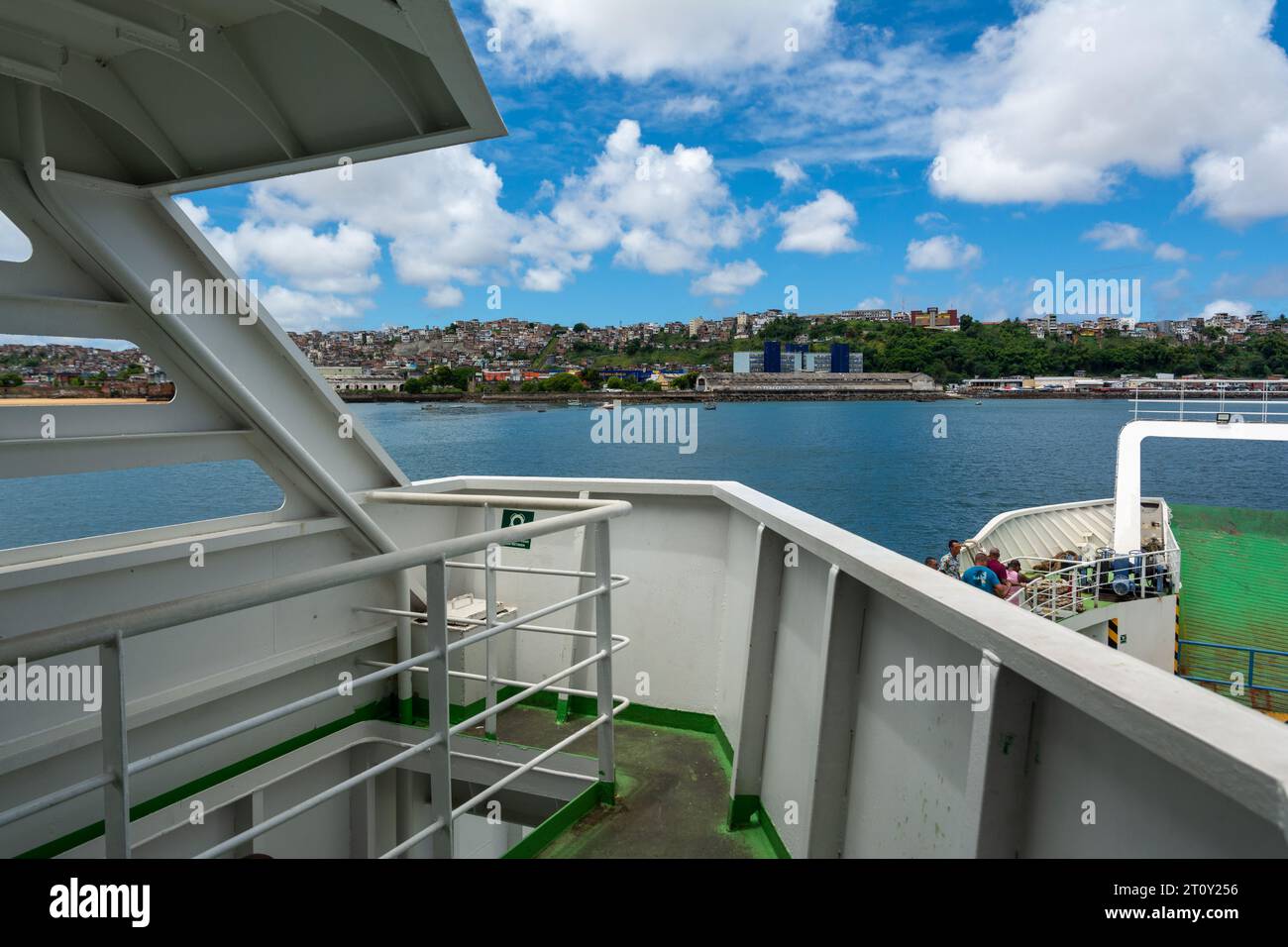 Salvador, Bahia, Brazil - March 12, 2023: Ferry boat arriving at the ...