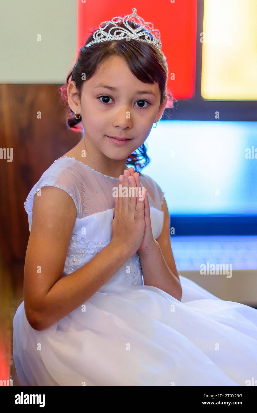 Catholic First Communion in Church, Toronto, Canada Stock Photo - Alamy