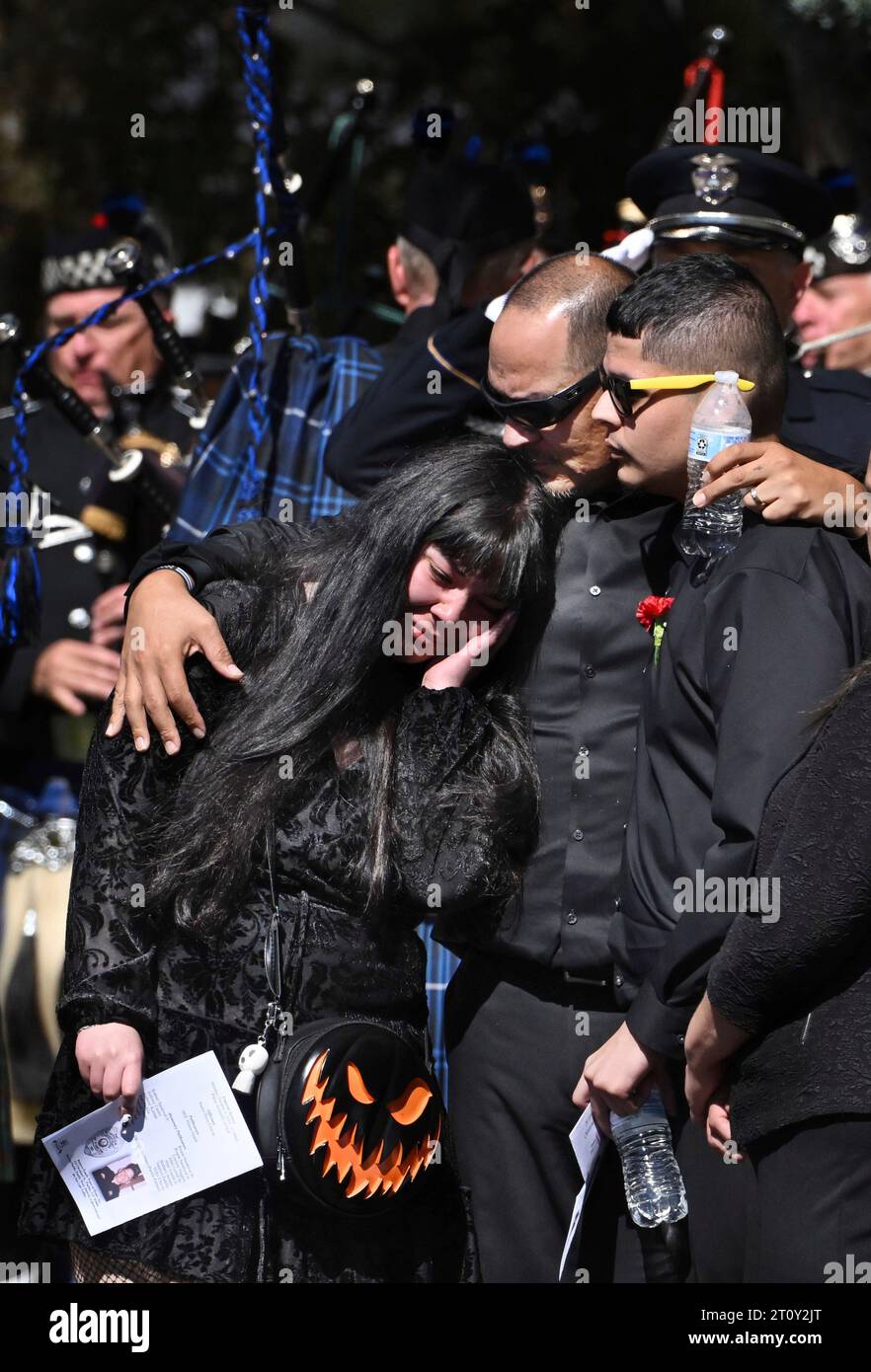 The family of fallen parole Officer Christine Guerin Sandoval, husband ...