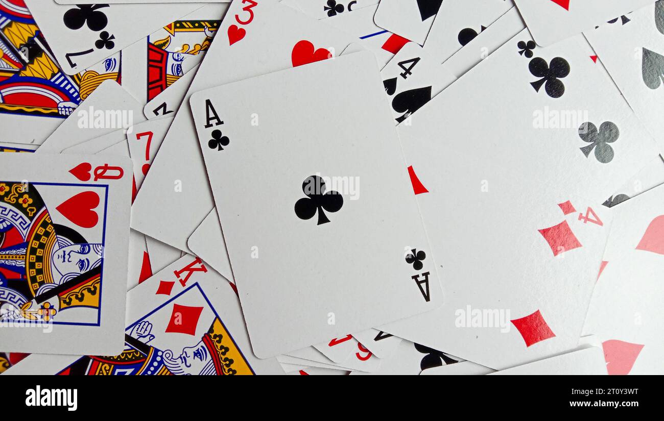 Photo of playing cards, photos of brain teasers Stock Photo - Alamy