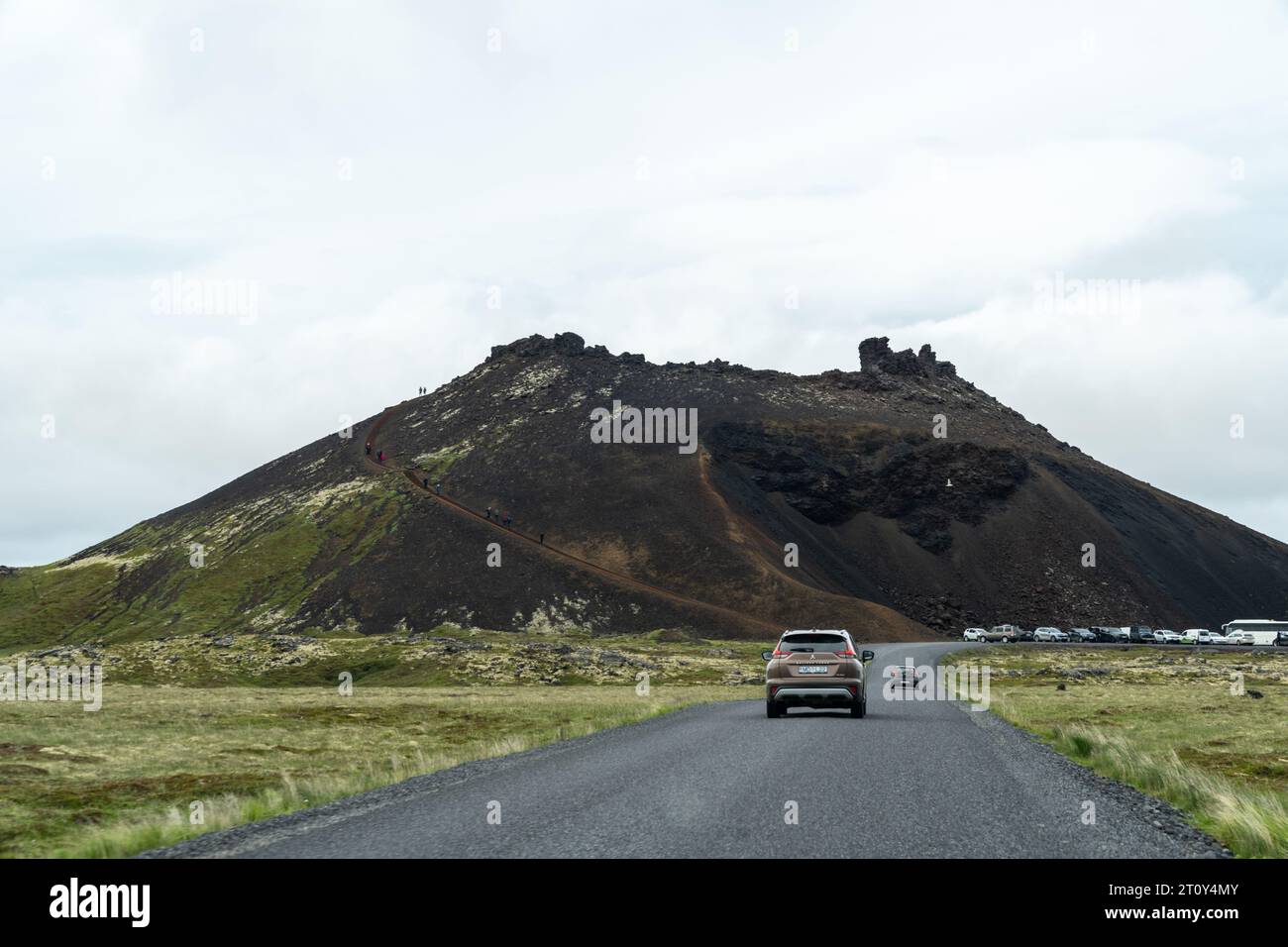 Saxholl crater stairway hi-res stock photography and images - Alamy