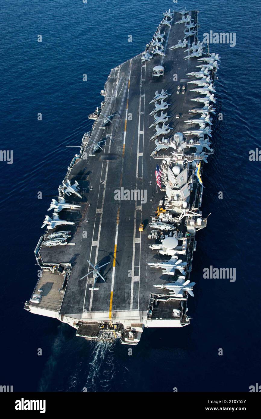 Ionian Sea, United States. 04th Oct, 2023. The U.S. Navy Ford-class ...