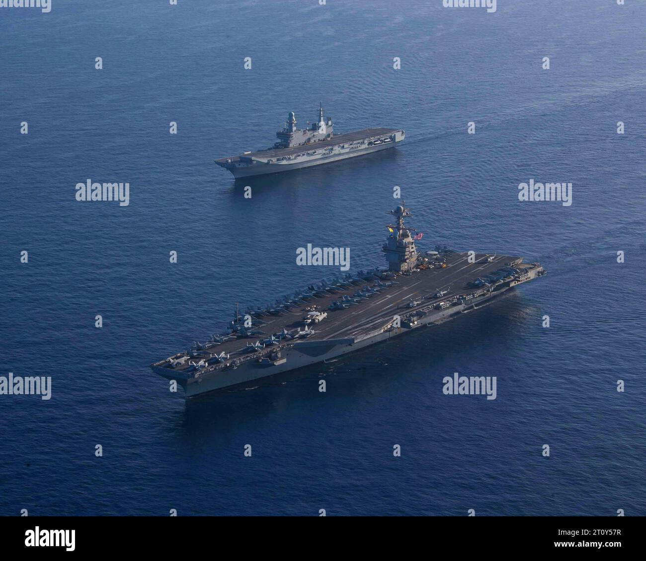 Ionian Sea, United States. 04th Oct, 2023. The U.S. Navy Ford-class ...