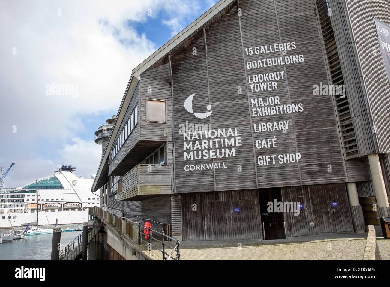 National Maritime Museum building in Falmouth Cornwall, exhibitions, shops,history and ...