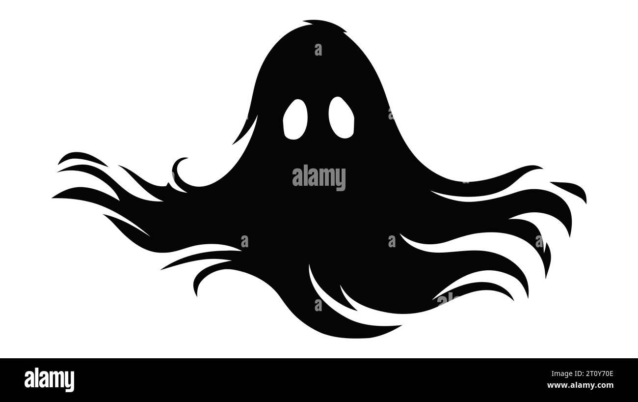 Isolated ghost icon on a White Background. Ghost vector icon, Emotion ...