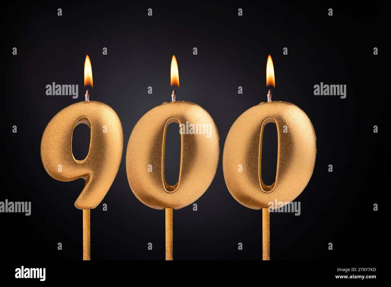Number of followers or likes - Candle number 900 Stock Photo - Alamy