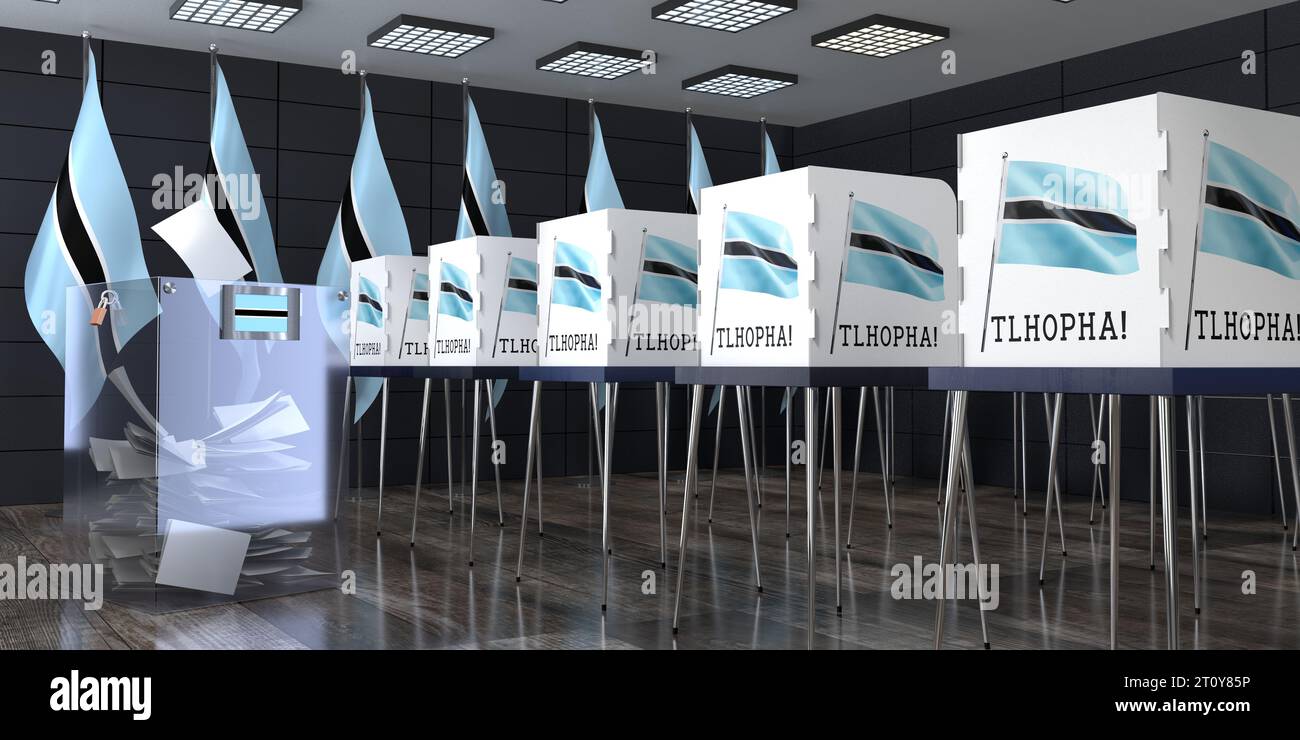 Botswana election voting hi-res stock photography and images - Alamy