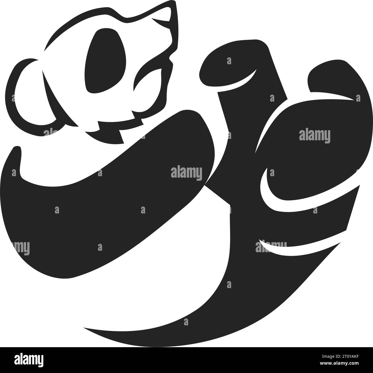 Panda Logo template Isolated. Brand Identity. Icon Abstract Vector ...
