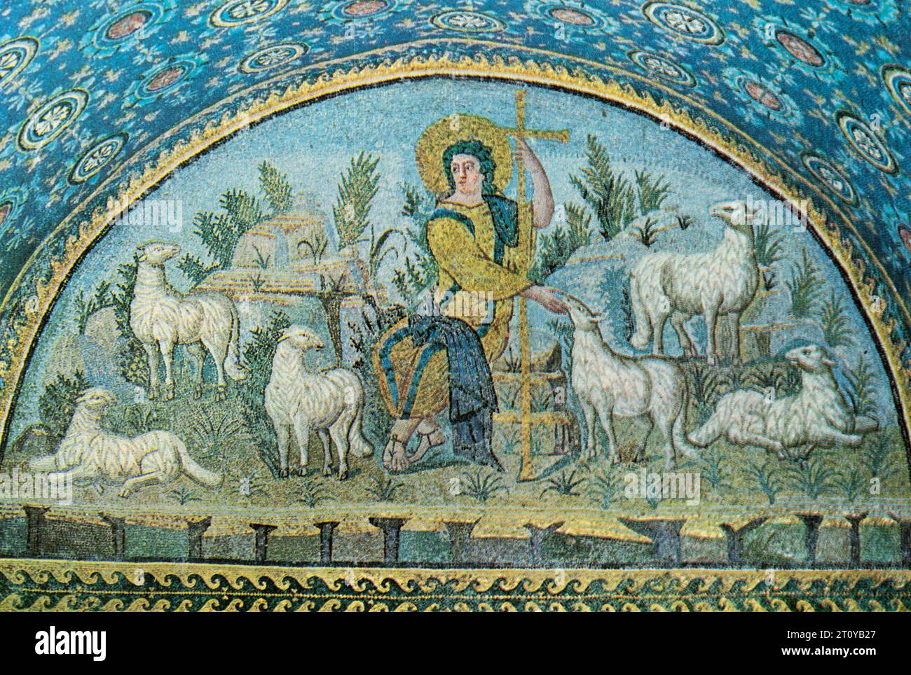 Christ As The Good Shepherd Mausoleum Of Galla Placidia