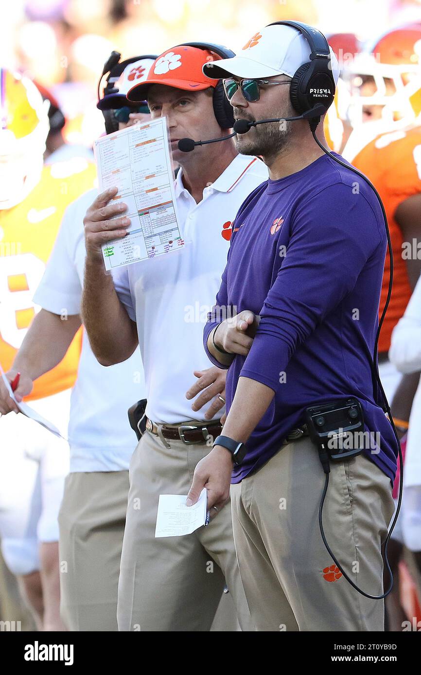 CLEMSON, SC - OCTOBER 07: Clemson Tigers head coach Dabo Swinney and ...