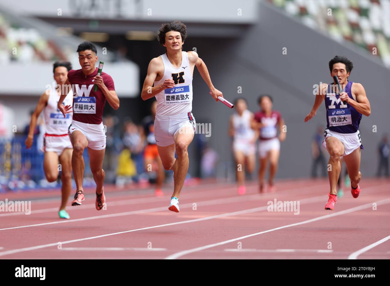 Tokyo, Japan. 8th Oct, 2023. (L-R) Yudai Nishi, Ken Toyoda, Ryo Kimura Athletics : The 107th ...