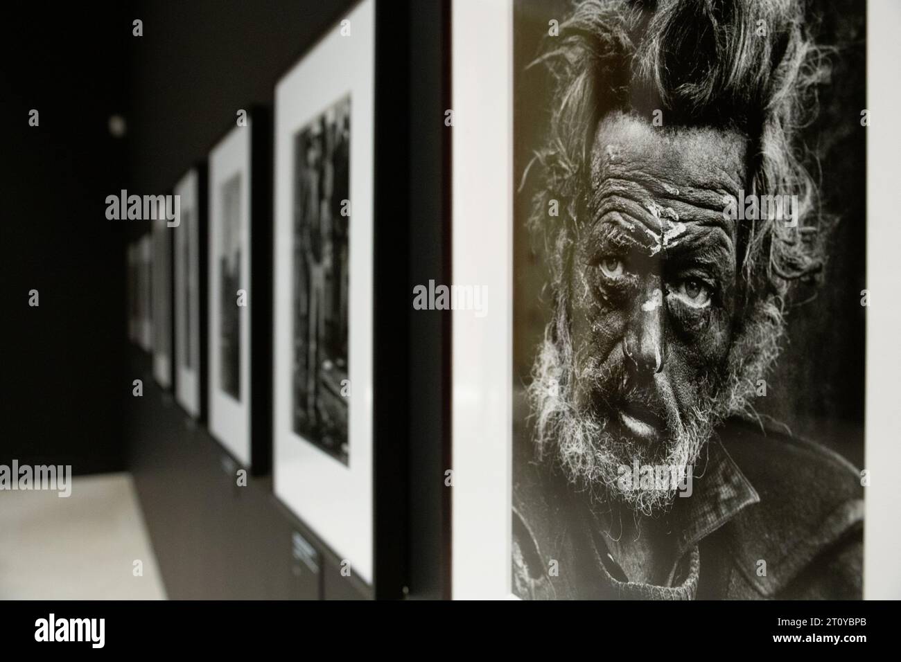 Rome, Italy. 09th Oct, 2023. Detail of "Tormented homeless Irishman ...