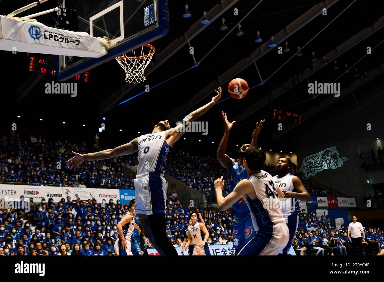 Zach Auguste (Seahorses), OCTOBER 8, 2023 - Basketball : 2023-24 B ...