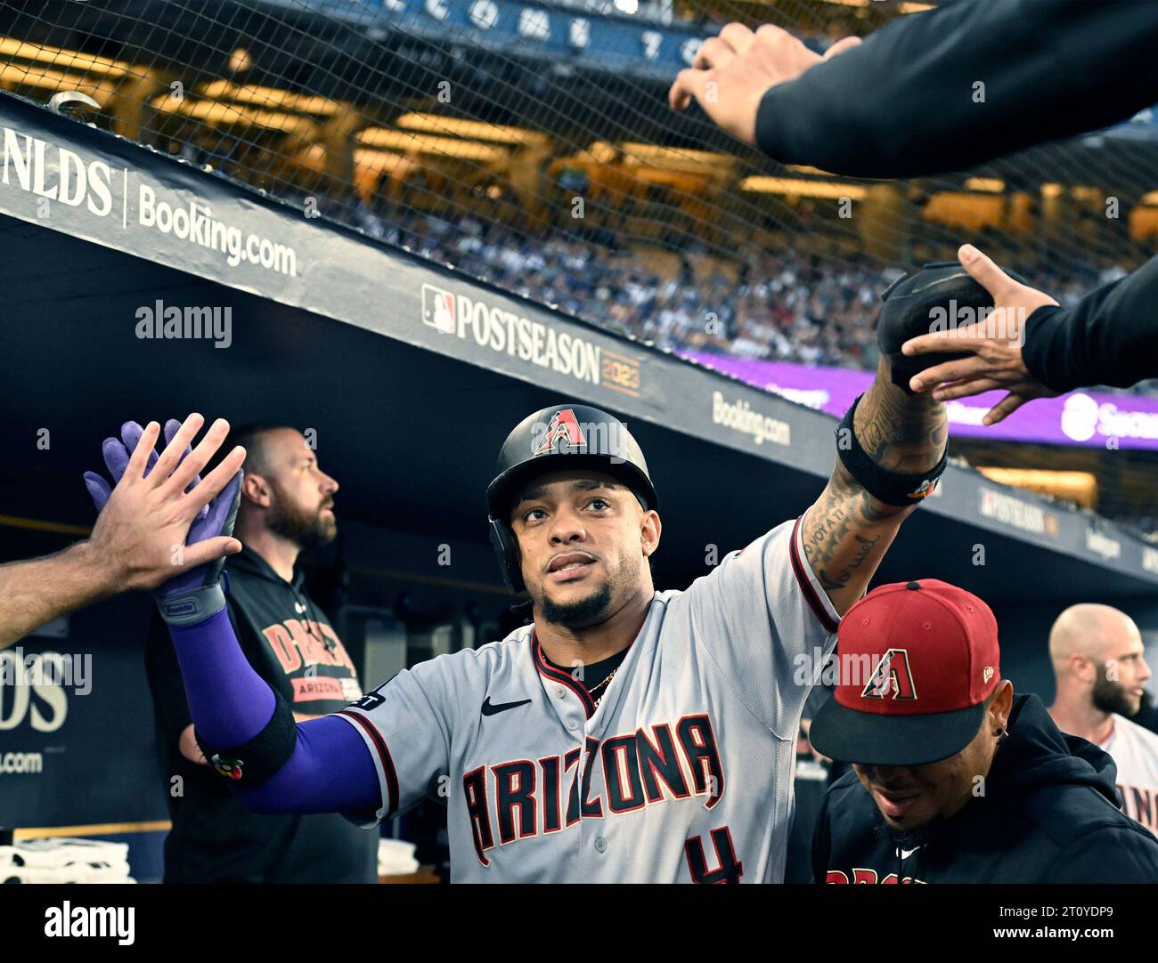 Los Angeles, United States. 09th Oct, 2023. Arizona Diamondbacks Ketel ...