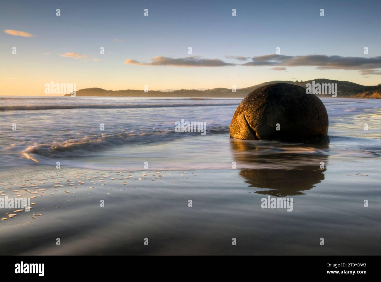 The Moeraki Boulders are a group of large spherical “stones” on Koekohe ...