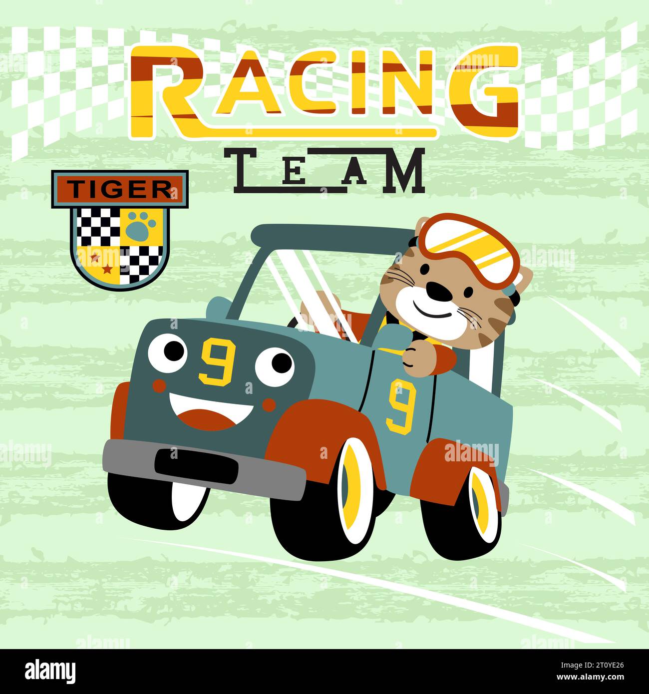 Cat car drive Stock Vector Images - Alamy