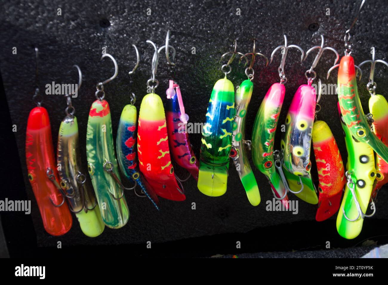 fishing lures for salmon and steelhead Stock Photo - Alamy