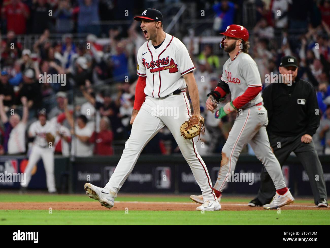 Atlanta, United States. 09th Oct, 2023. Atlanta Braves first baseman ...