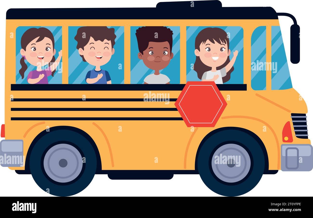 students bus for school Stock Vector Image & Art - Alamy