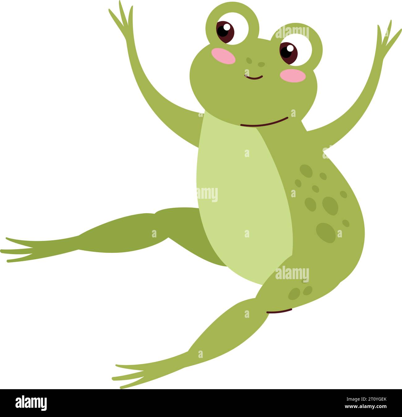 frog smiling cartoon Stock Vector Image & Art - Alamy