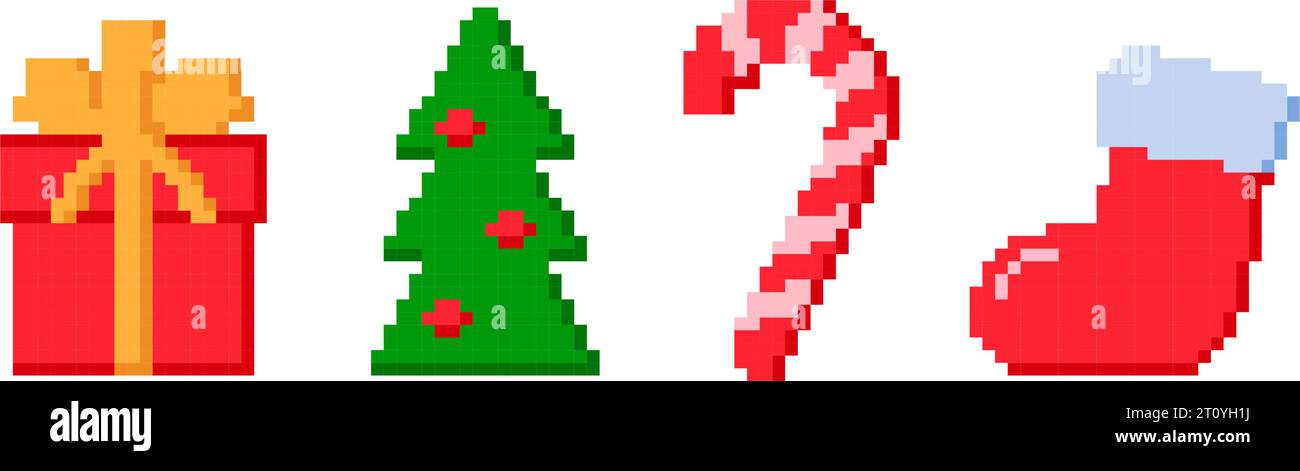 Pixel art 8 bit objects Stock Vector Images - Alamy
