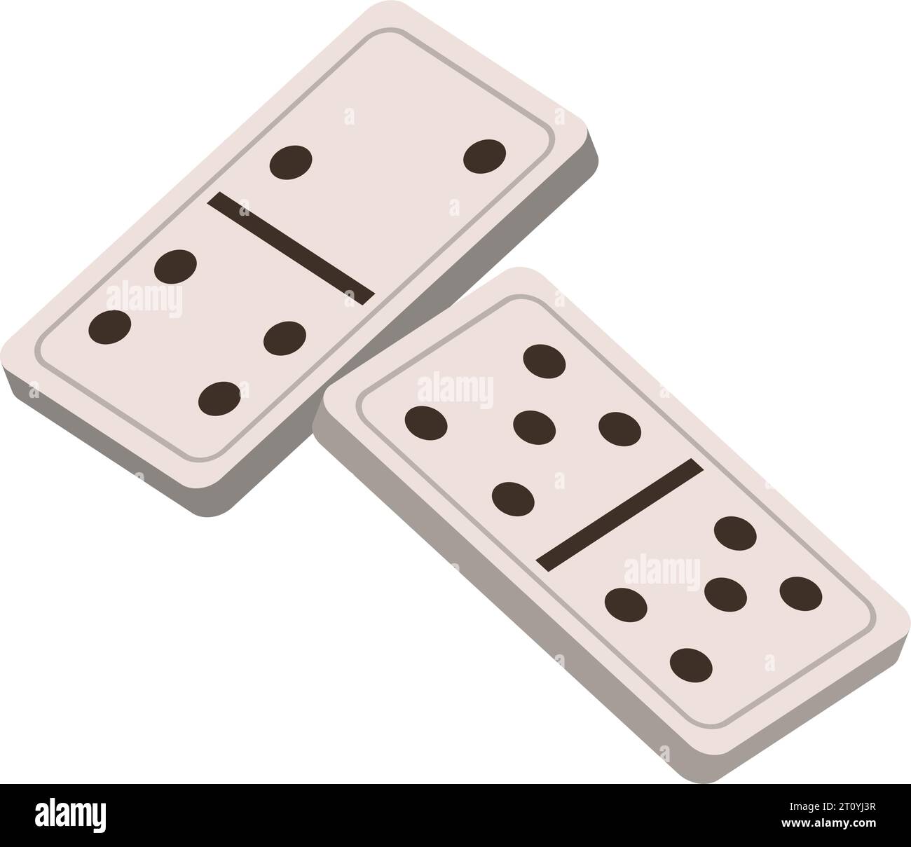 Domino game pieces Stock Vector Images - Alamy