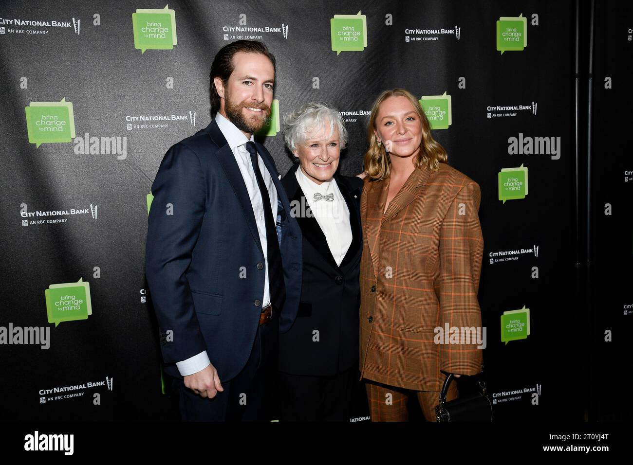 Marc Albu, left, Glenn Close and Annie Starke attend the Bring Change ...