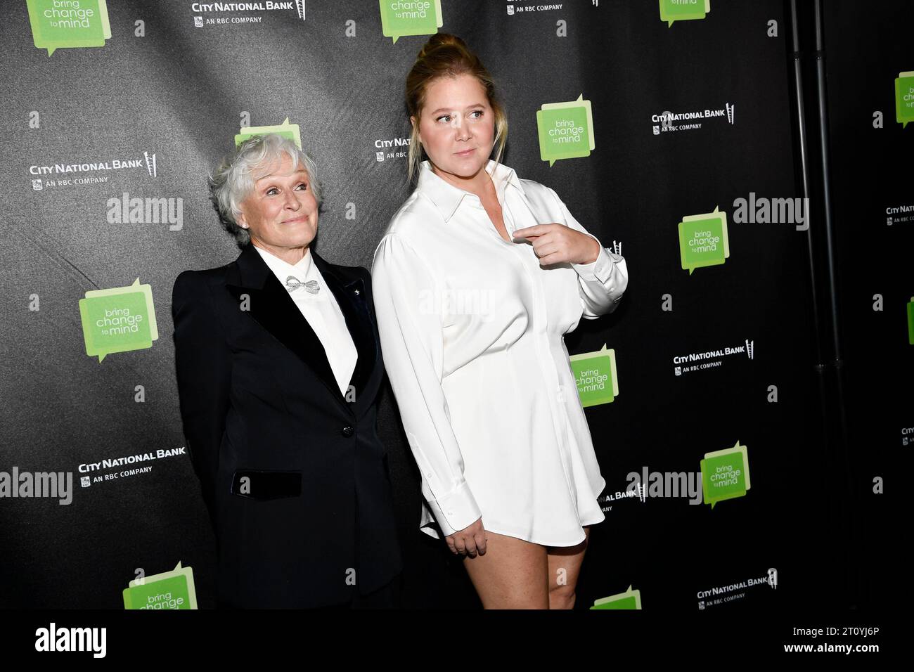 Glenn Close, left, and Amy Schumer attend the Bring Change to Mind ...