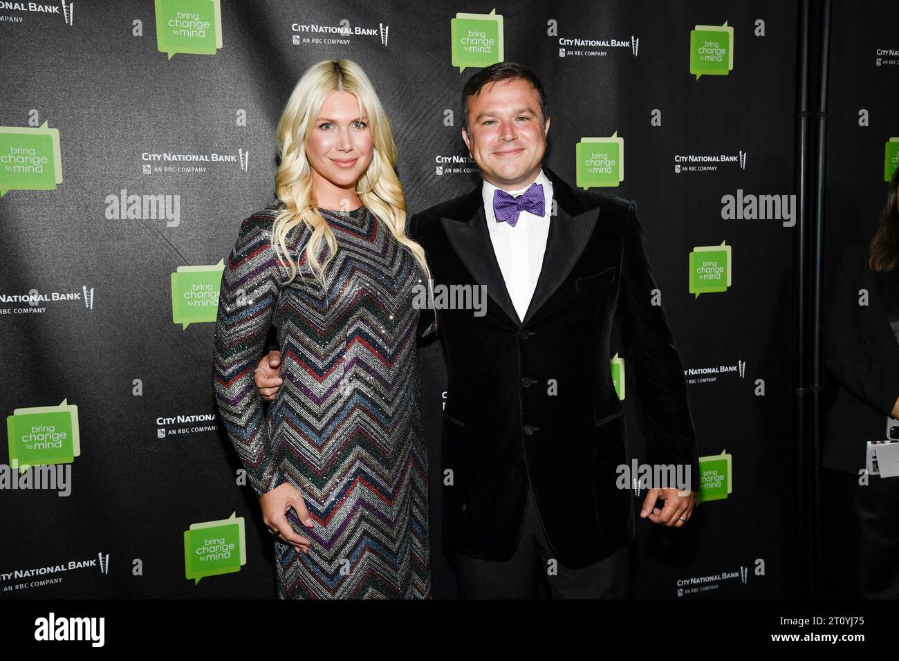 Zak Williams and wife Olivia Williams attend the Bring Change to Mind ...