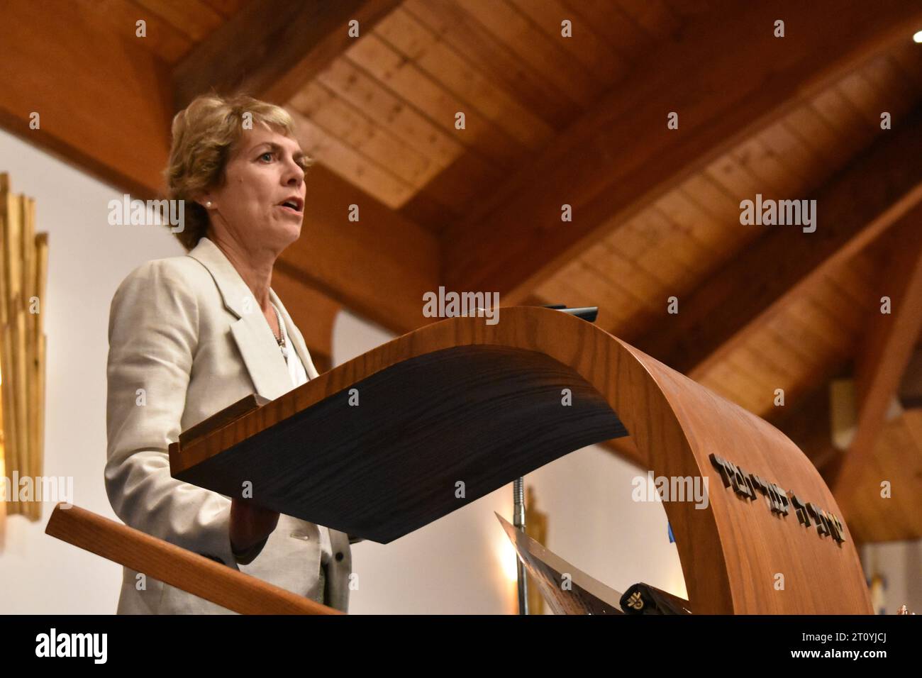 Fair Lawn, United States. 09th Oct, 2023. Assemblywoman Lisa Swain (D ...