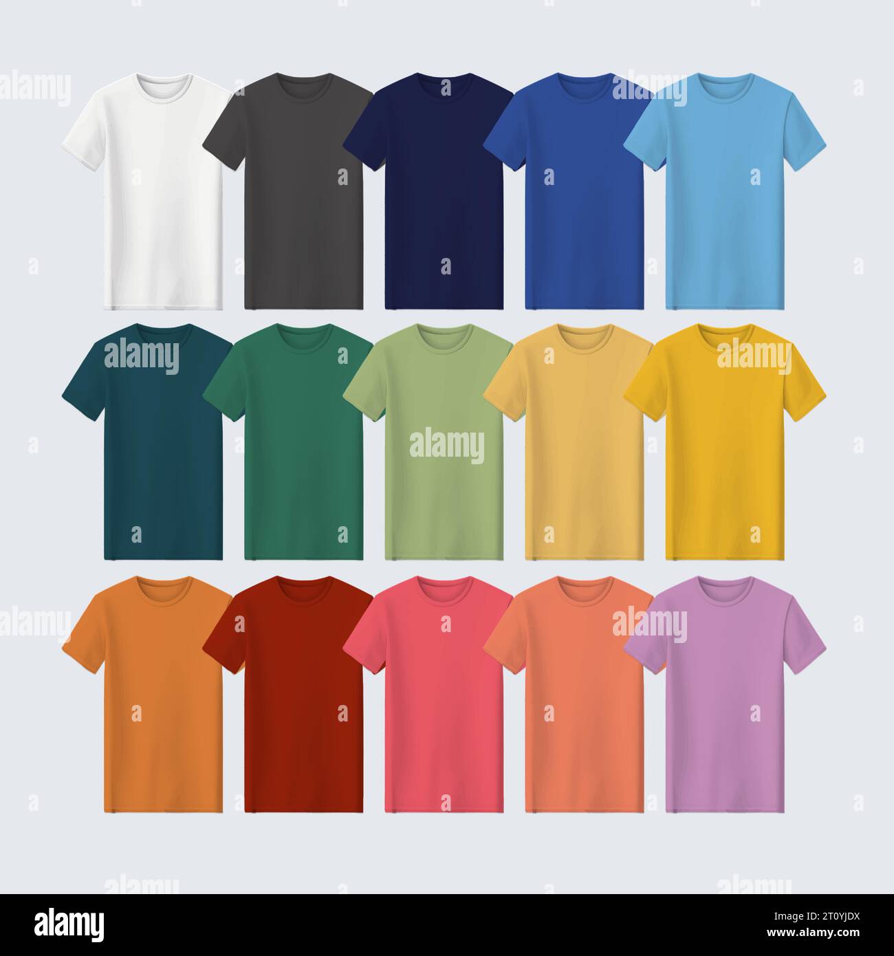 Multiple Color Tshirt for Designers, Unisex Mockup Fashion Shirt, Man ...