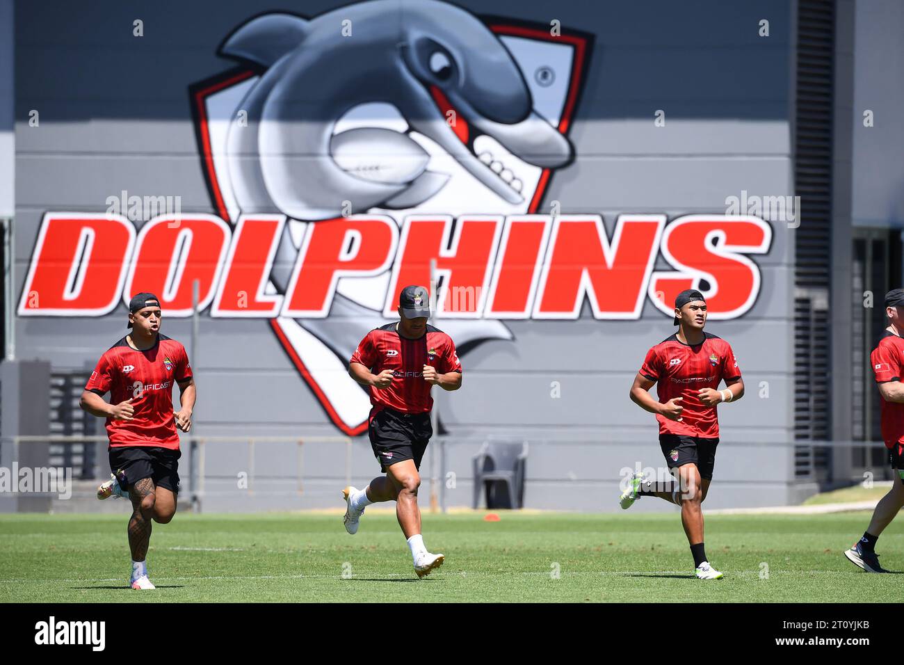 Brisbane, Australia. 10th Oct, 2023. The Tongan team is seen during a ...