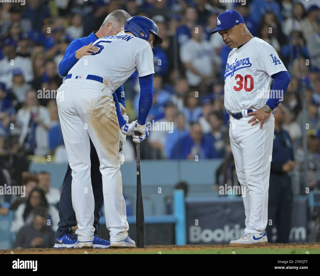 Los Angeles, United States. 09th Oct, 2023. Los Angeles Dodgers manager ...