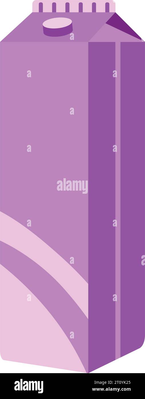 tetrapack box purple template Stock Vector Image & Art - Alamy