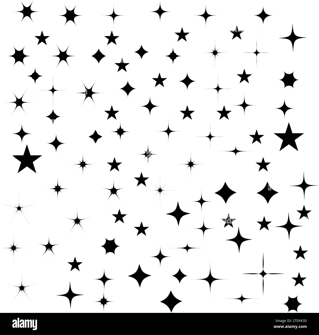 Set of Stars Shower: Captivating Illustration Stars for the Holidays ...