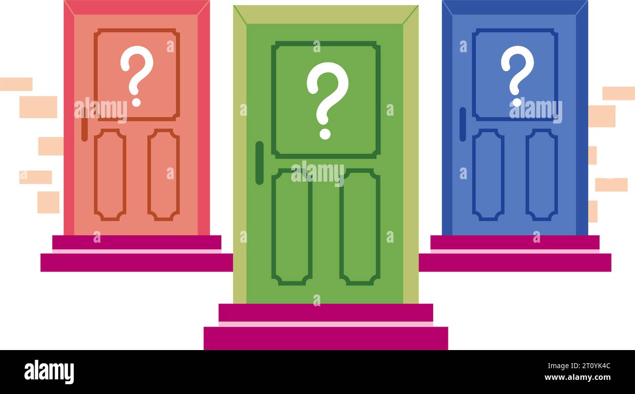 doors choice decision Stock Vector Image & Art - Alamy
