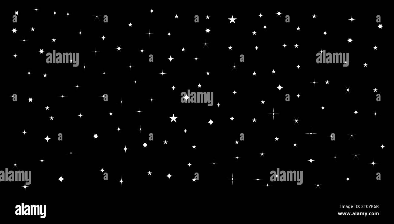 Set of Stars Shower: Captivating Illustration Stars for the Holidays. Stars collection. Star ...
